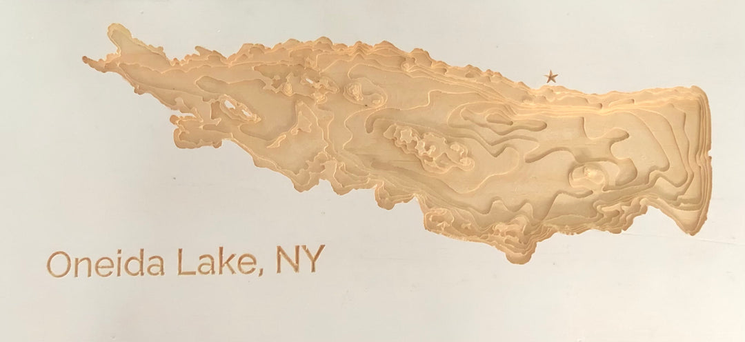 Oneida Lake depth map – Karten Products