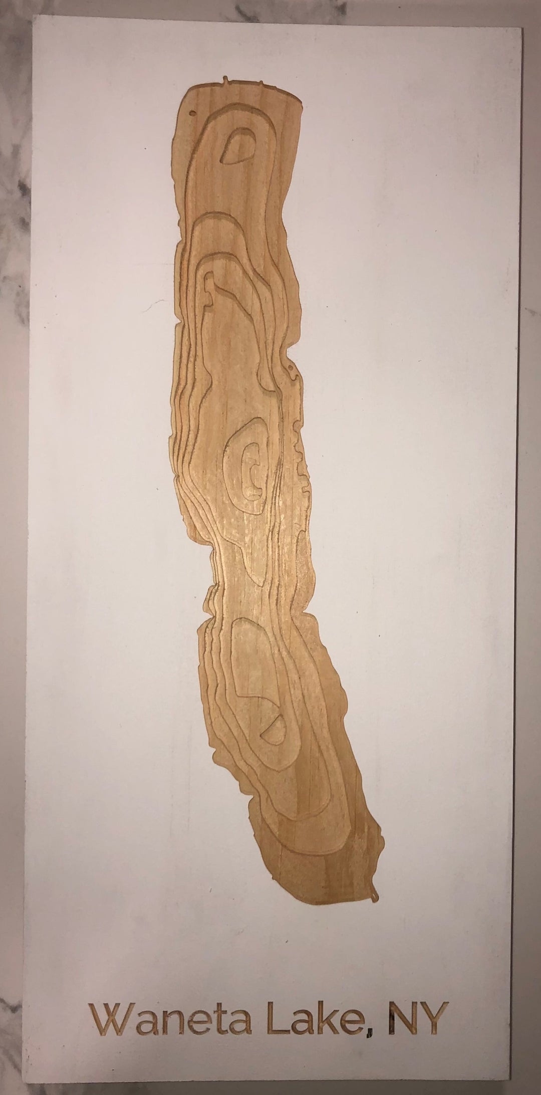 Waneta Lake depth map – Karten Products